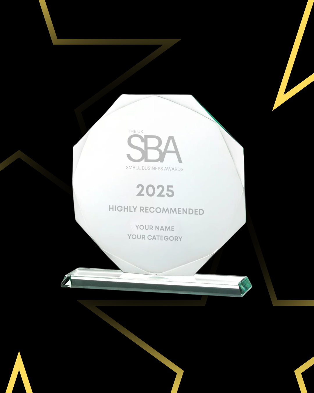 Highly Recommended Trophy – The UK Small Business Awards